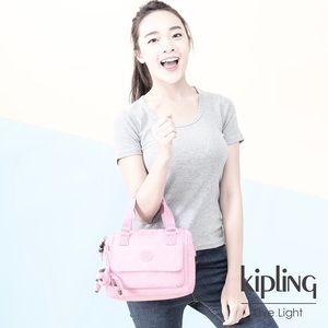 Kipling | Bags | Kipling Pale Pink Crossbody Satchel Multi Bag | Poshmark